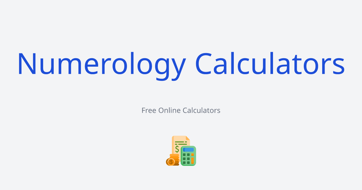 Numerology Calculators